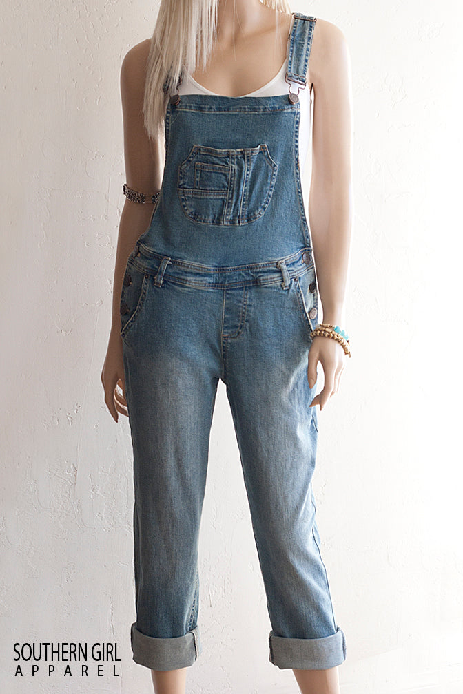 Women's Denim Bib Overall Pants - Southern Girl Apparel®
