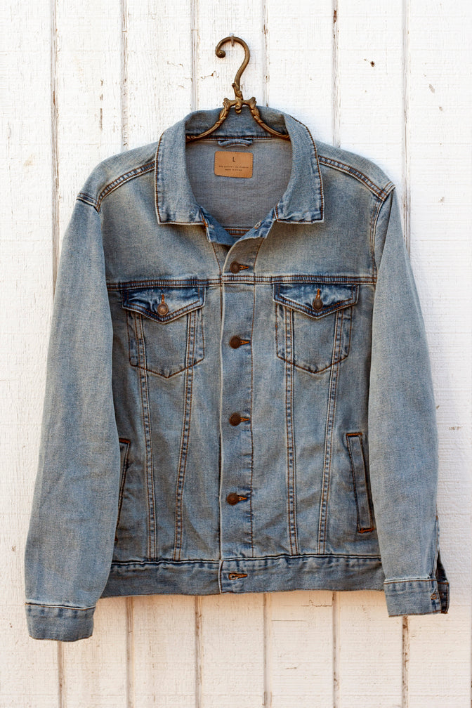 American Flag Denim Jacket -Unisex Sizing - Southern Girl Apparel®